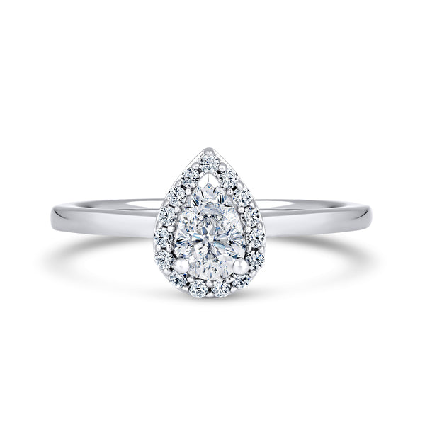 DHP01 Pear Engagement Ring – Lover’s Rock